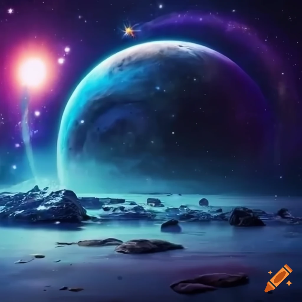 Space ambient relaxing music mix for meditation and sleep on Craiyon