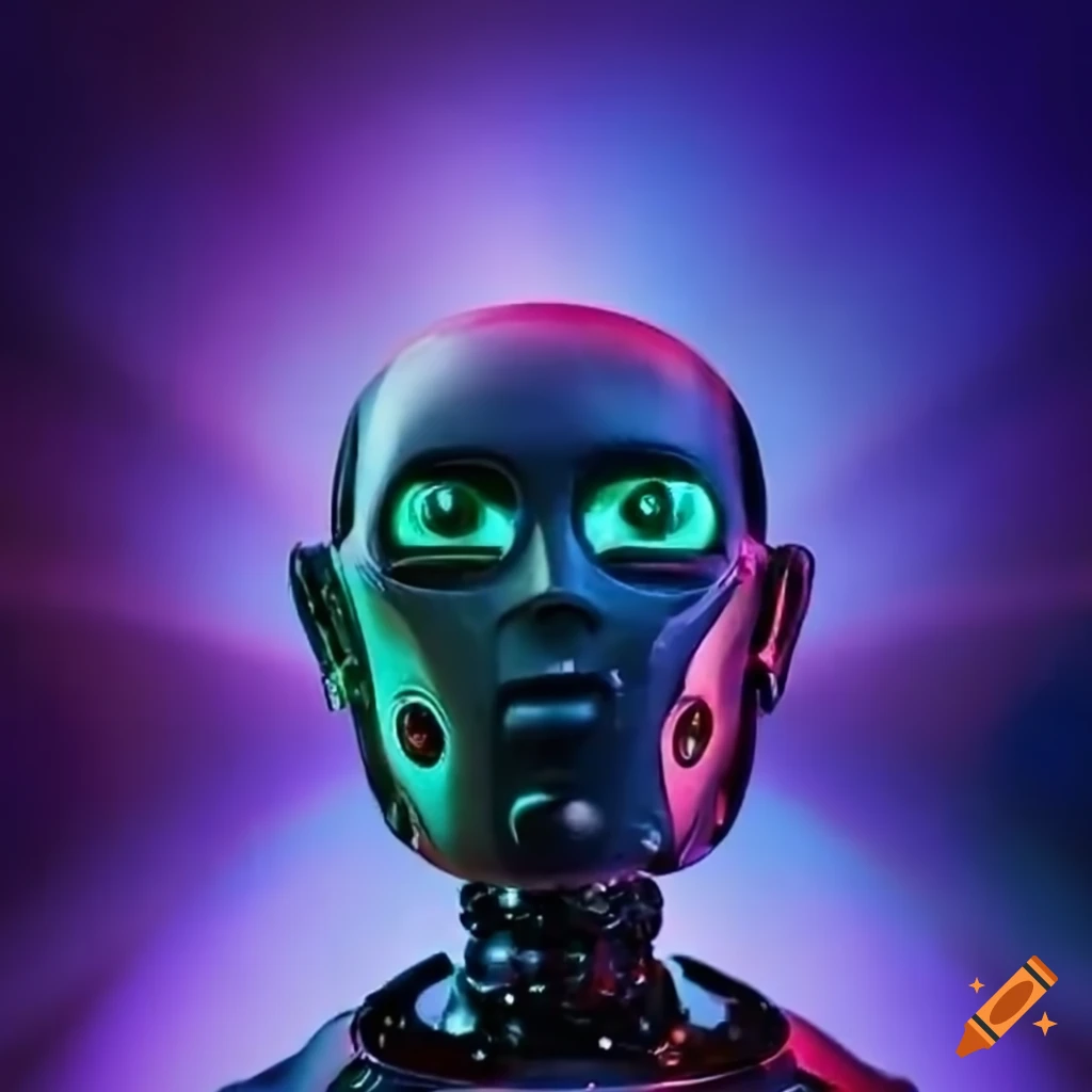 Kind robot illustration on Craiyon