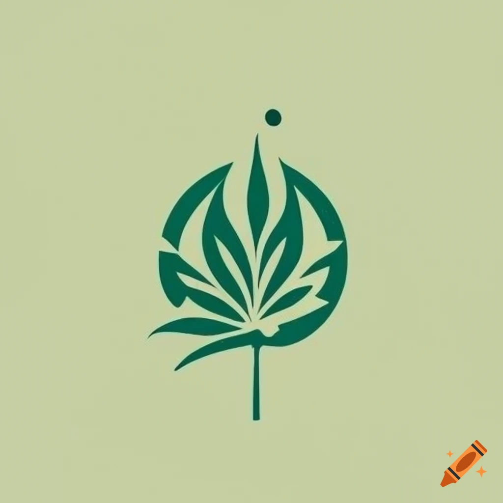 Simple minimalist logo for a cbd company on Craiyon