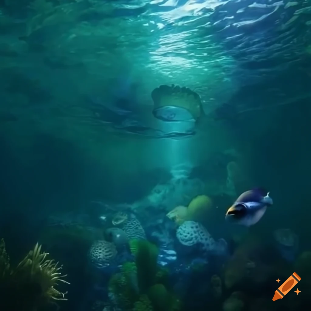 Enchanted underwater realm: Dive into a hidden saltwater lake within a ...