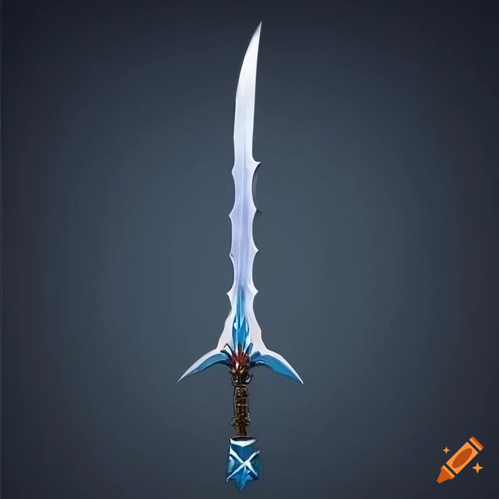 Magic curve fantasy sword on Craiyon