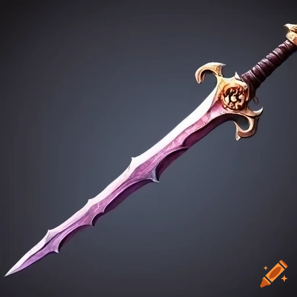 Straight fantasy sword on Craiyon