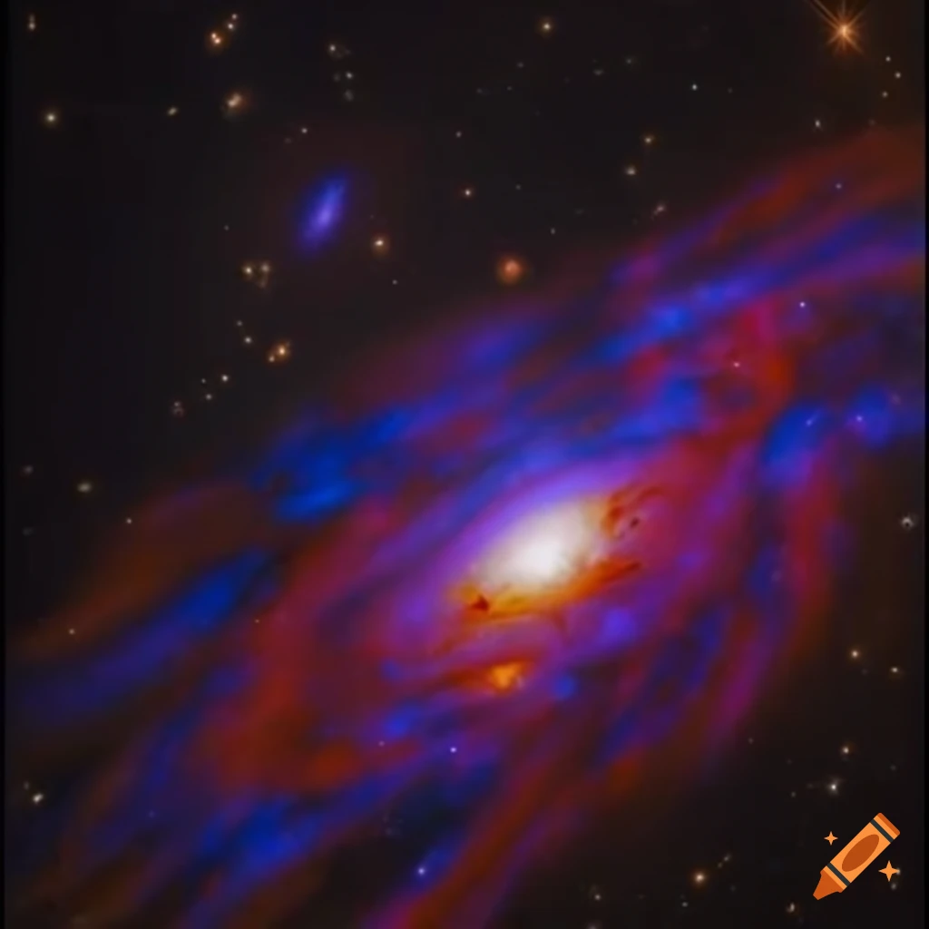 Abstract artwork with swirling colors in a galaxy dimension on Craiyon