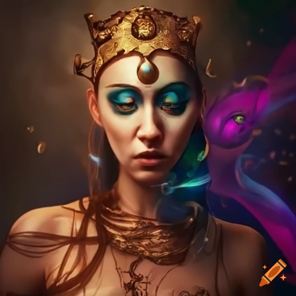 Abstract representation of magic on Craiyon