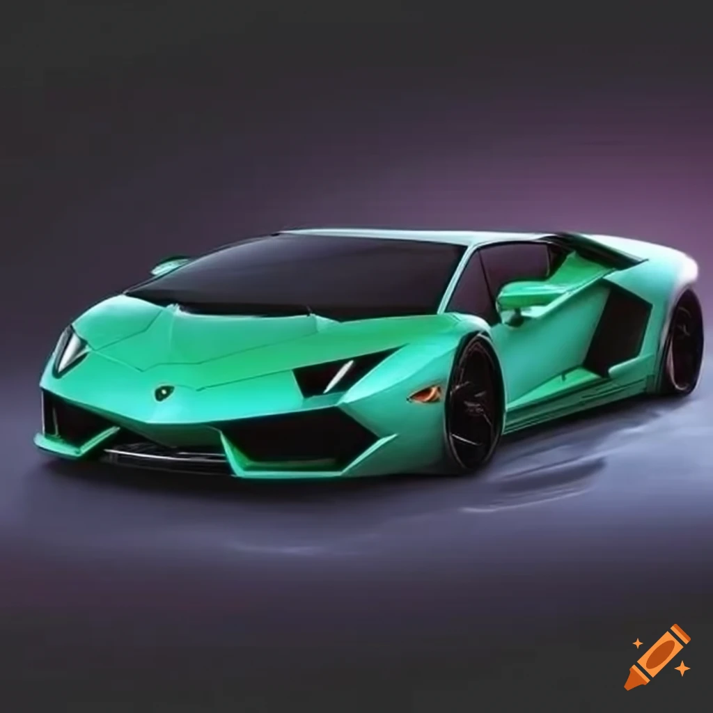 Lamborghini car on Craiyon