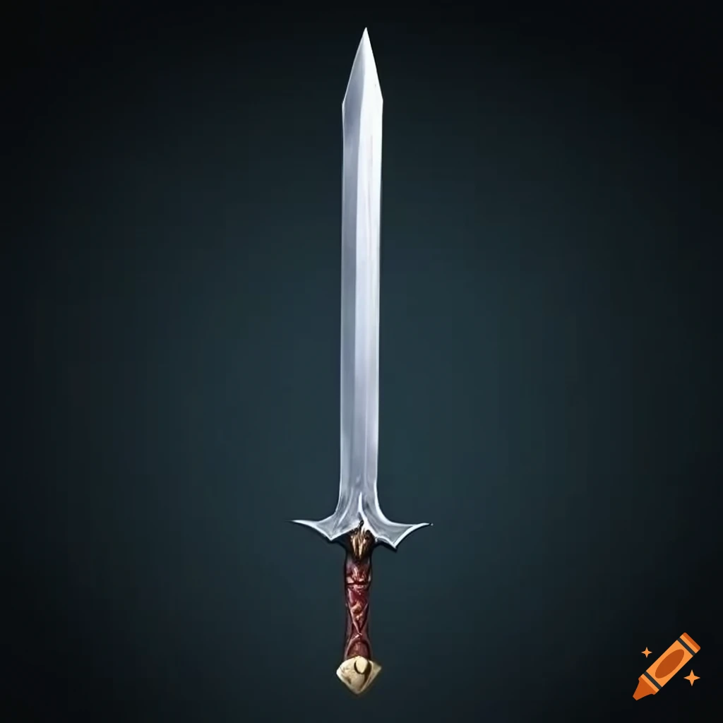 Straight fantasy sword on Craiyon