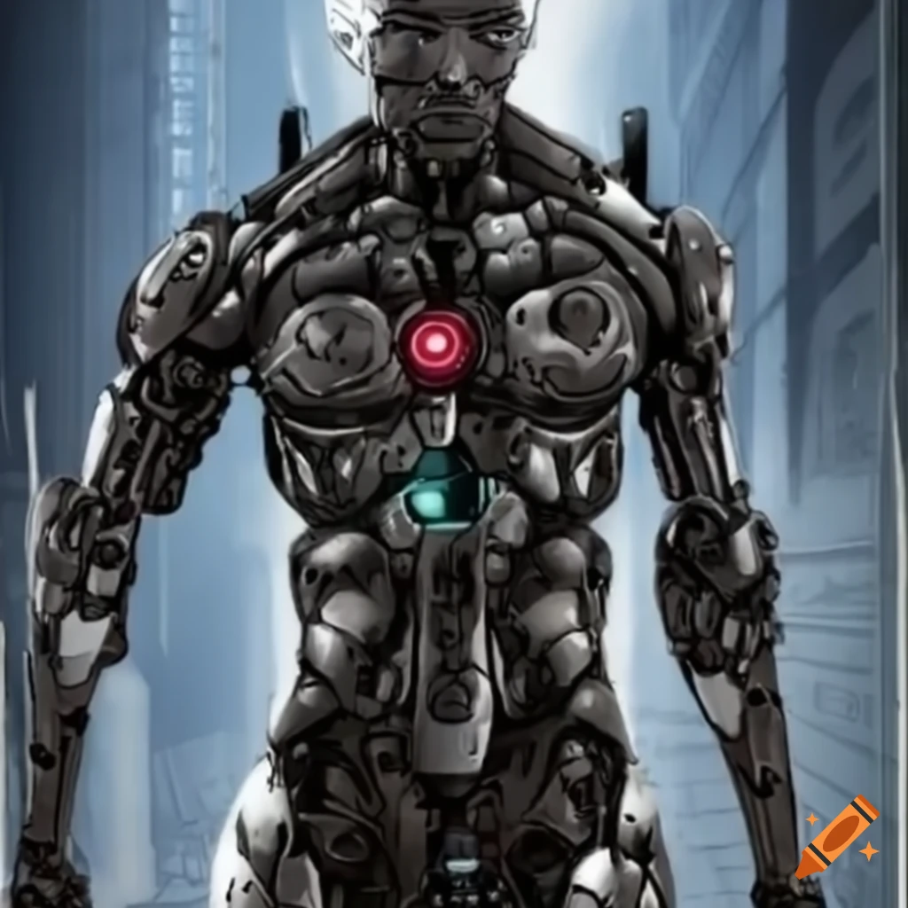 Cyborg futuristic technology concept on Craiyon