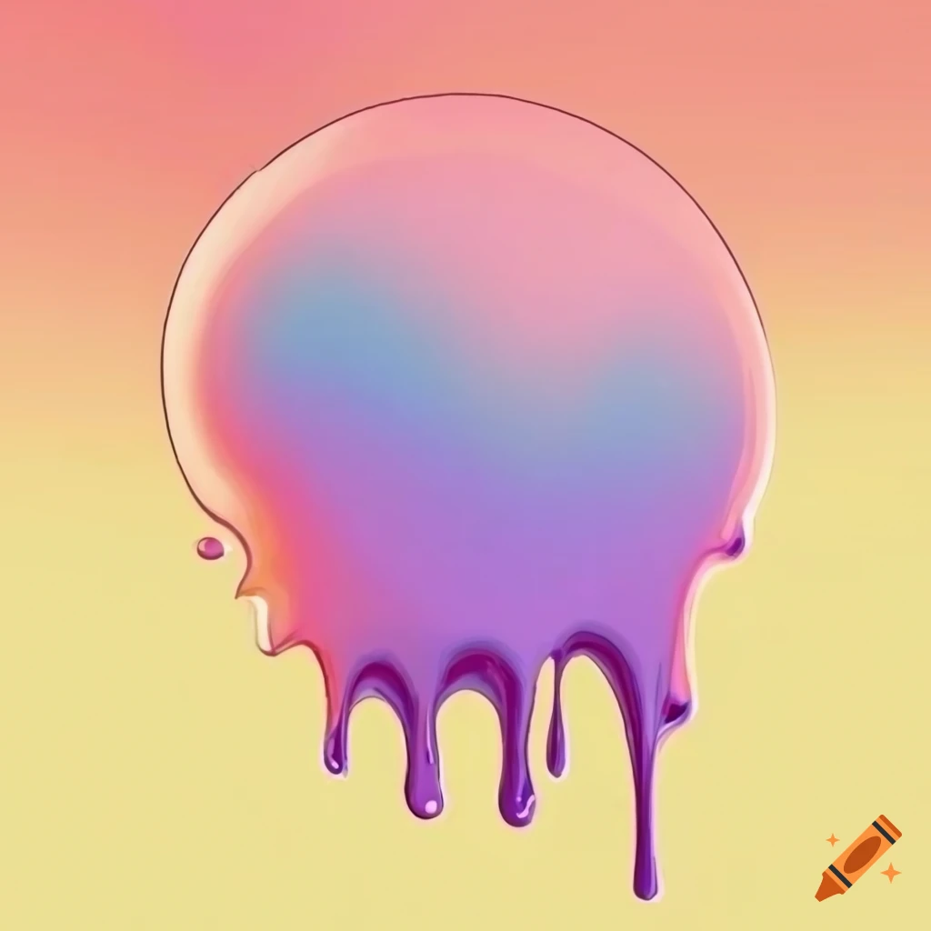 Melting pastel layers in a comic style on Craiyon