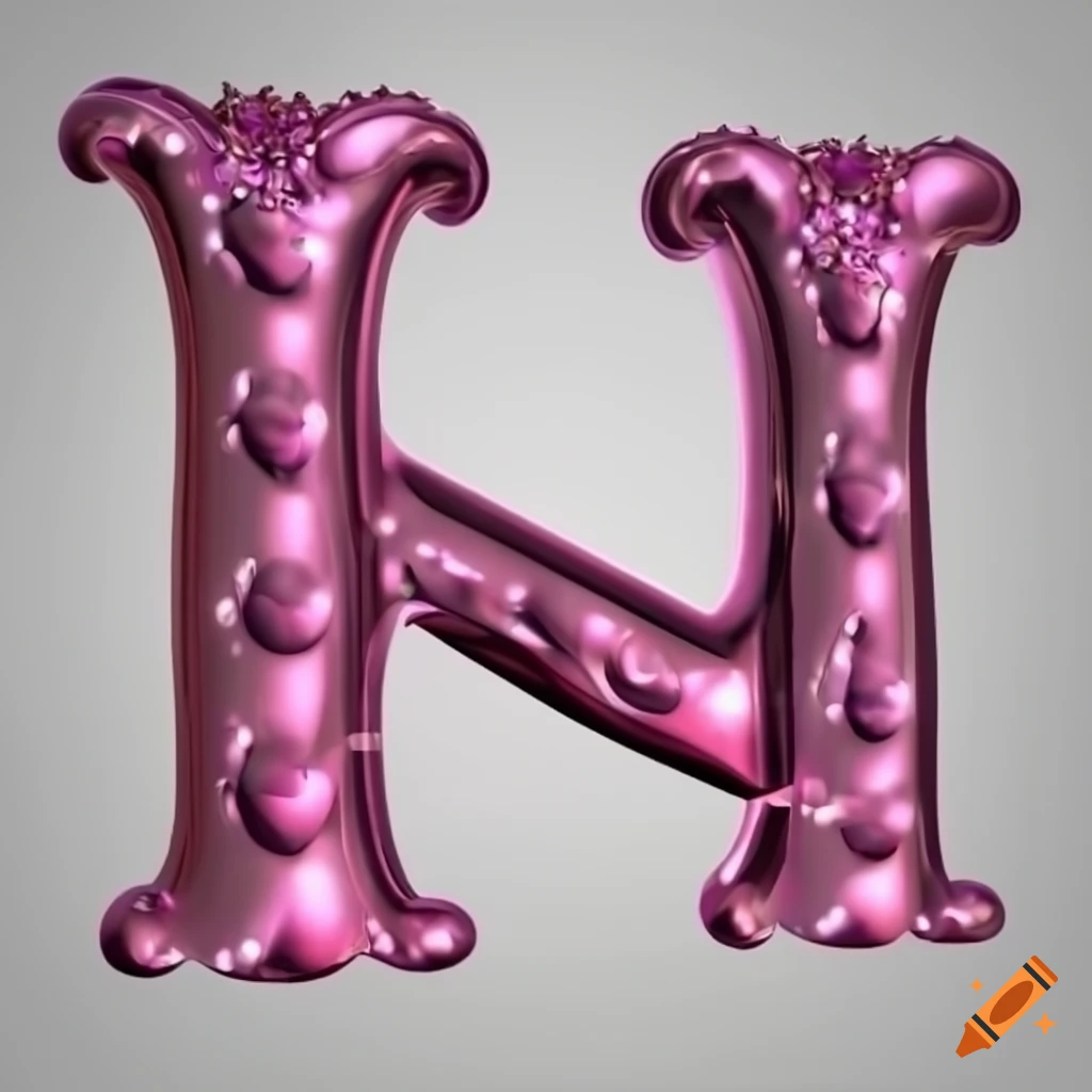 Princess style 3d render of the letter n on Craiyon