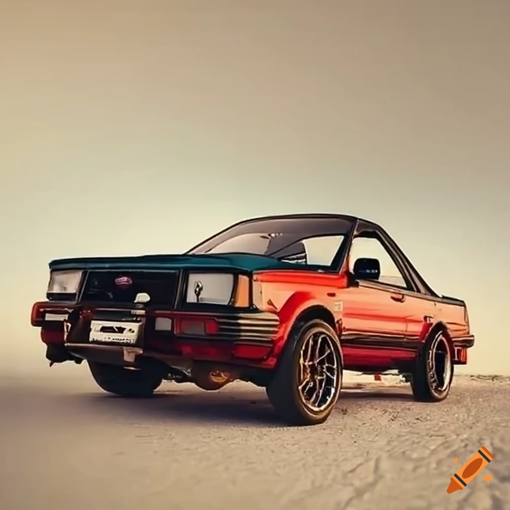 Modified 90s subaru brumby in high definition on Craiyon