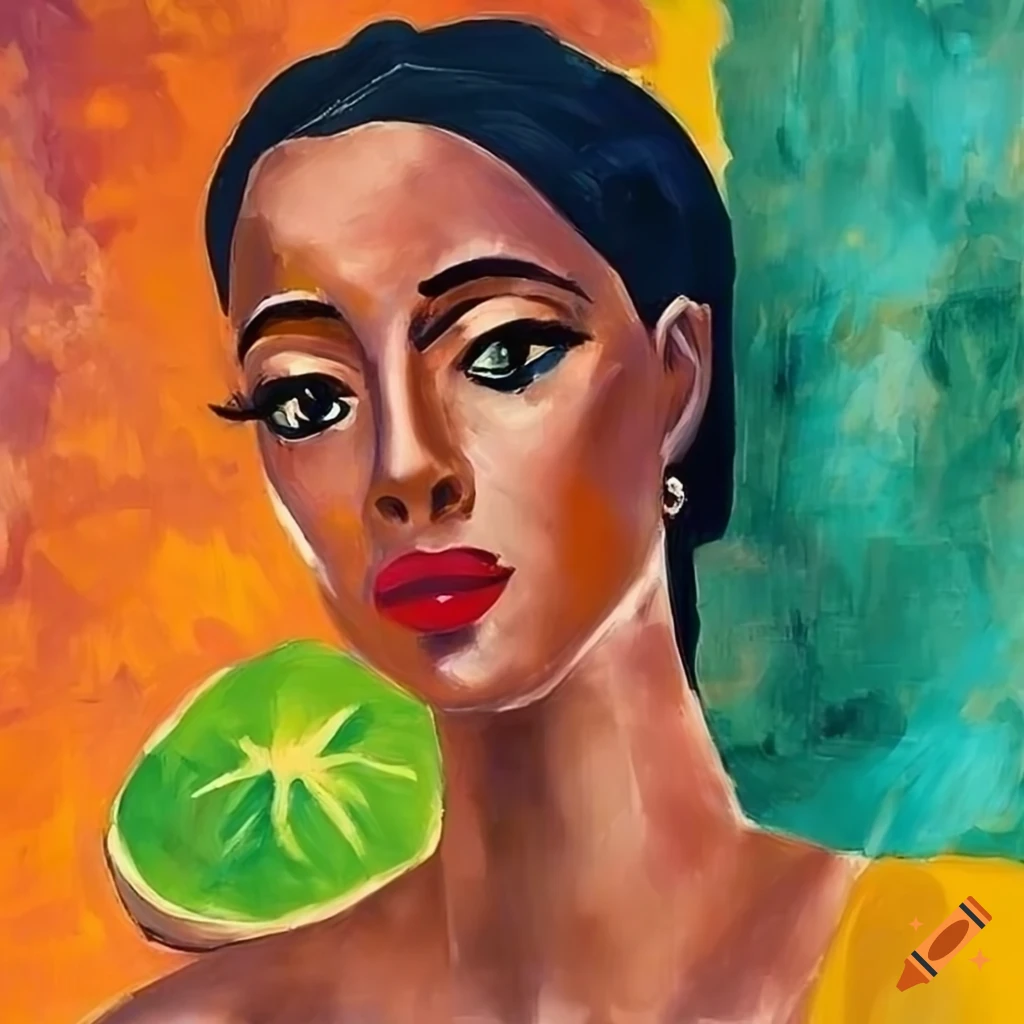 Cuban woman in the style of matisse on Craiyon