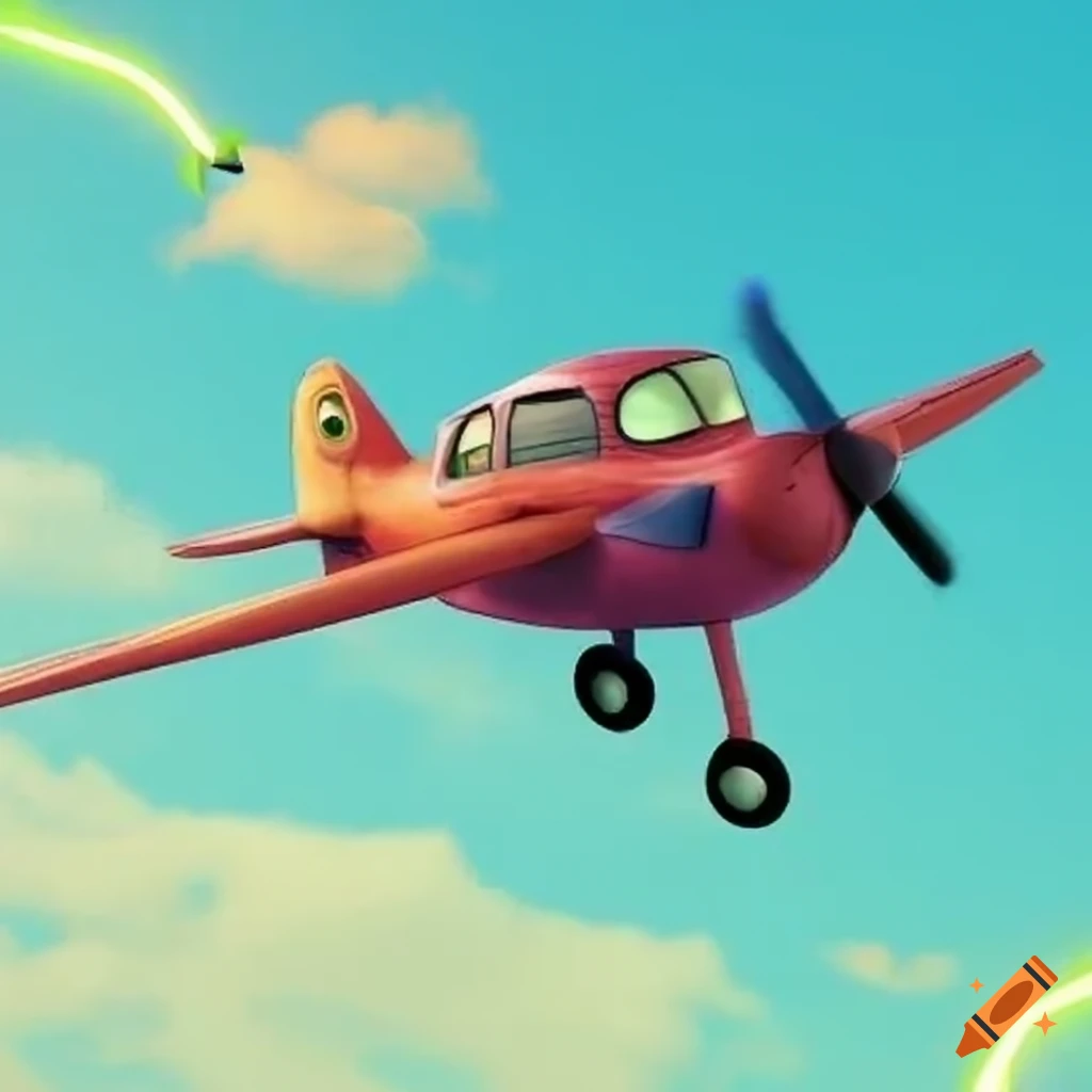 Pixar plane poster on Craiyon