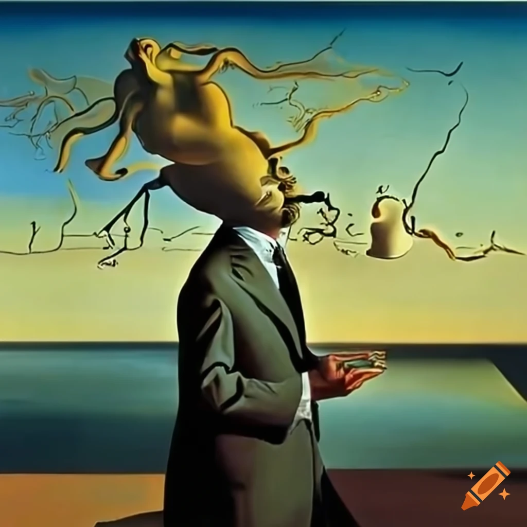 The persistence of memory by salvador dalí on Craiyon