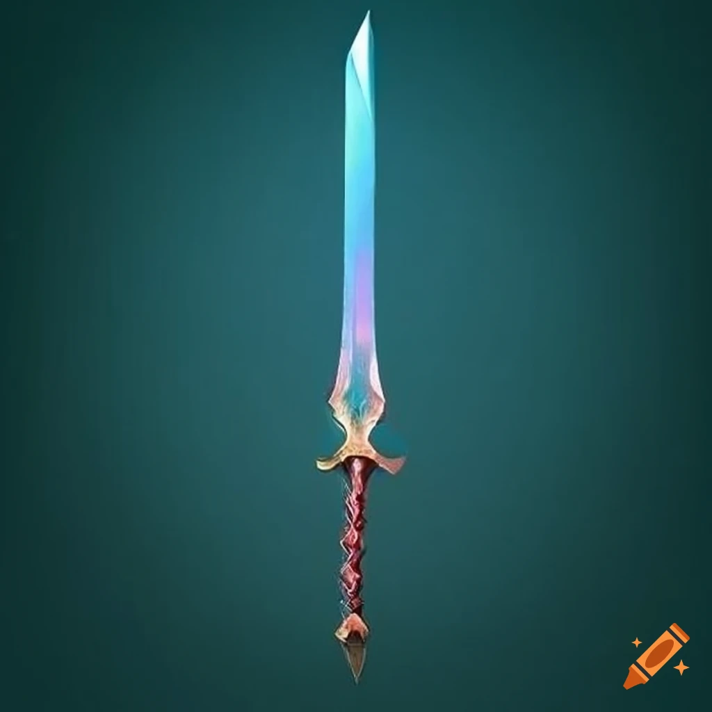Magic curve fantasy sword on Craiyon