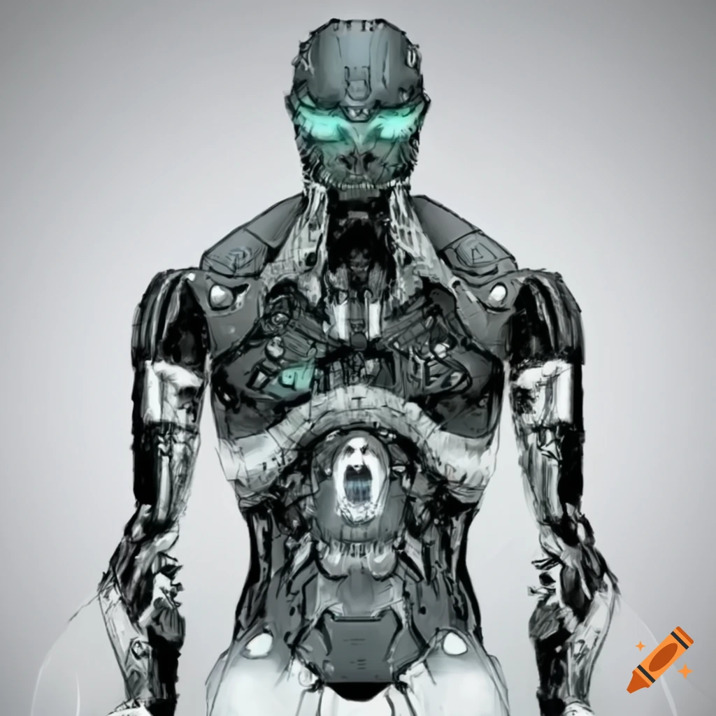 Cyborg futuristic technology concept on Craiyon