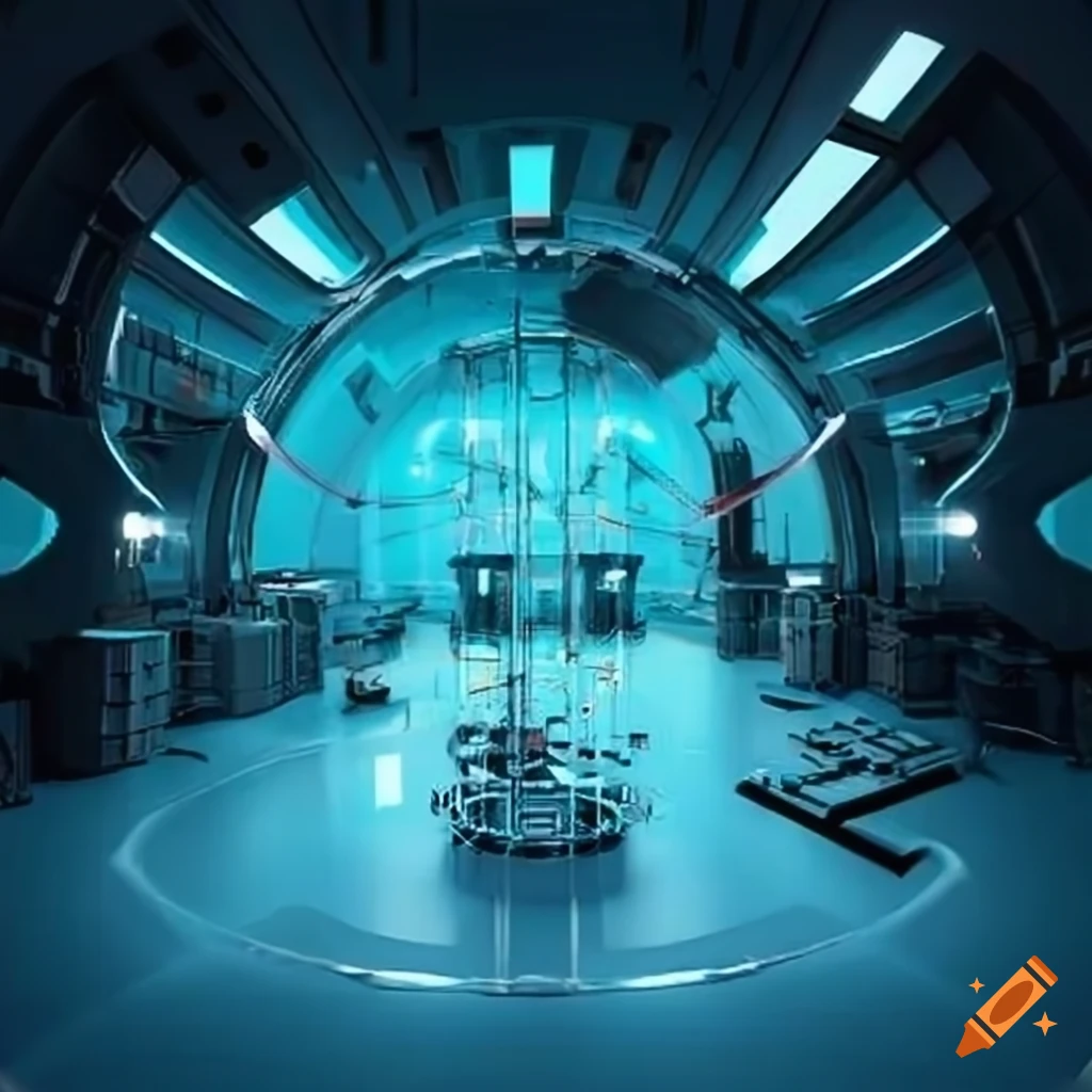 Semi-futuristic electrical laboratory on Craiyon