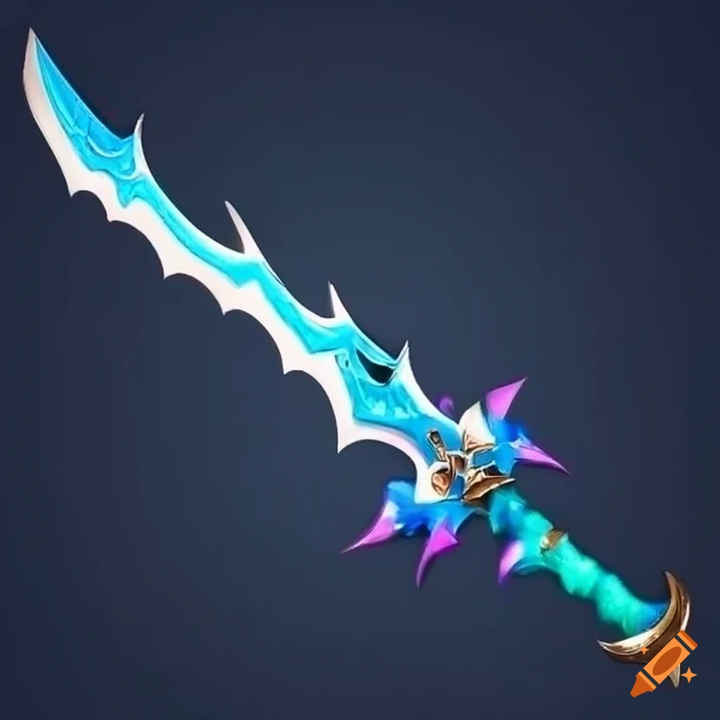 Magic curve fantasy sword on Craiyon