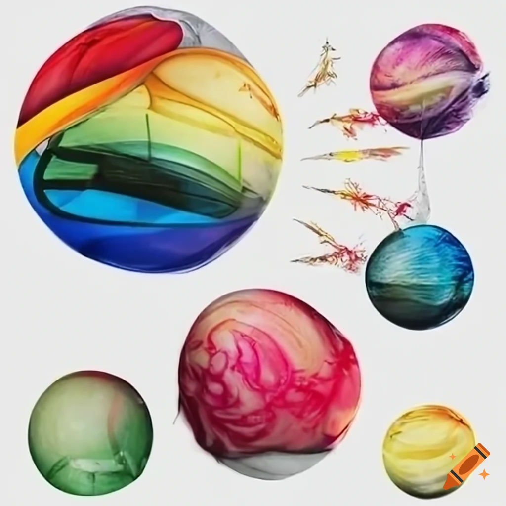 Abstract elements composition on Craiyon