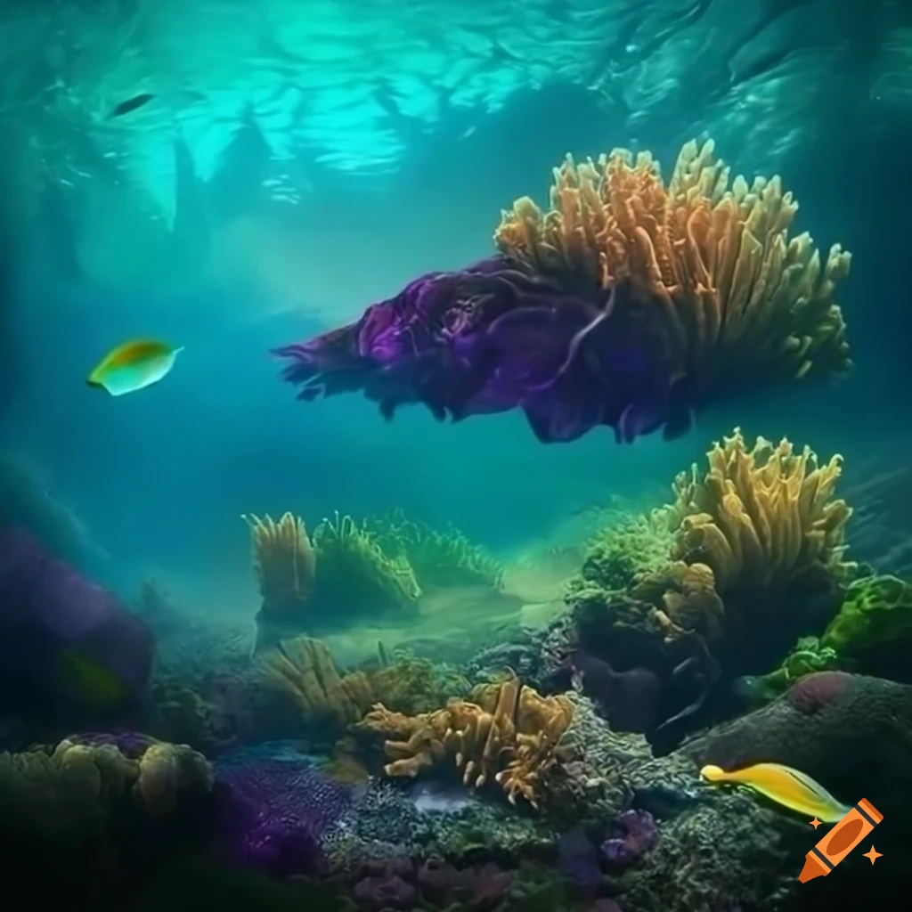 Enchanted underwater realm: dive into a hidden saltwater lake within a ...