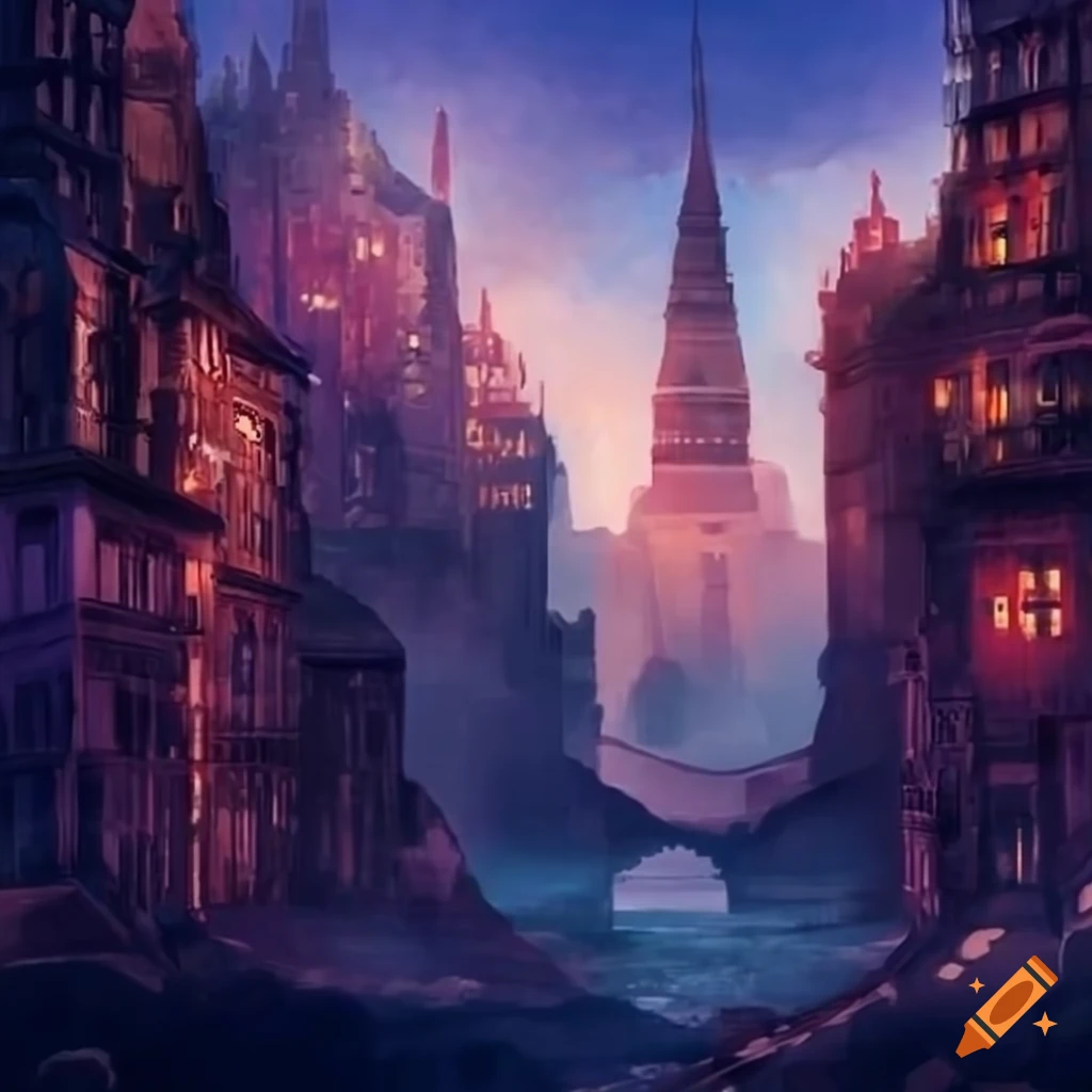 Ethereal tartarian city on Craiyon