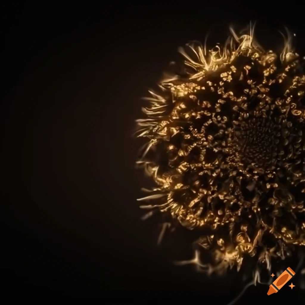 Masterfully detailed artwork with spectacular lighting on a black background on Craiyon