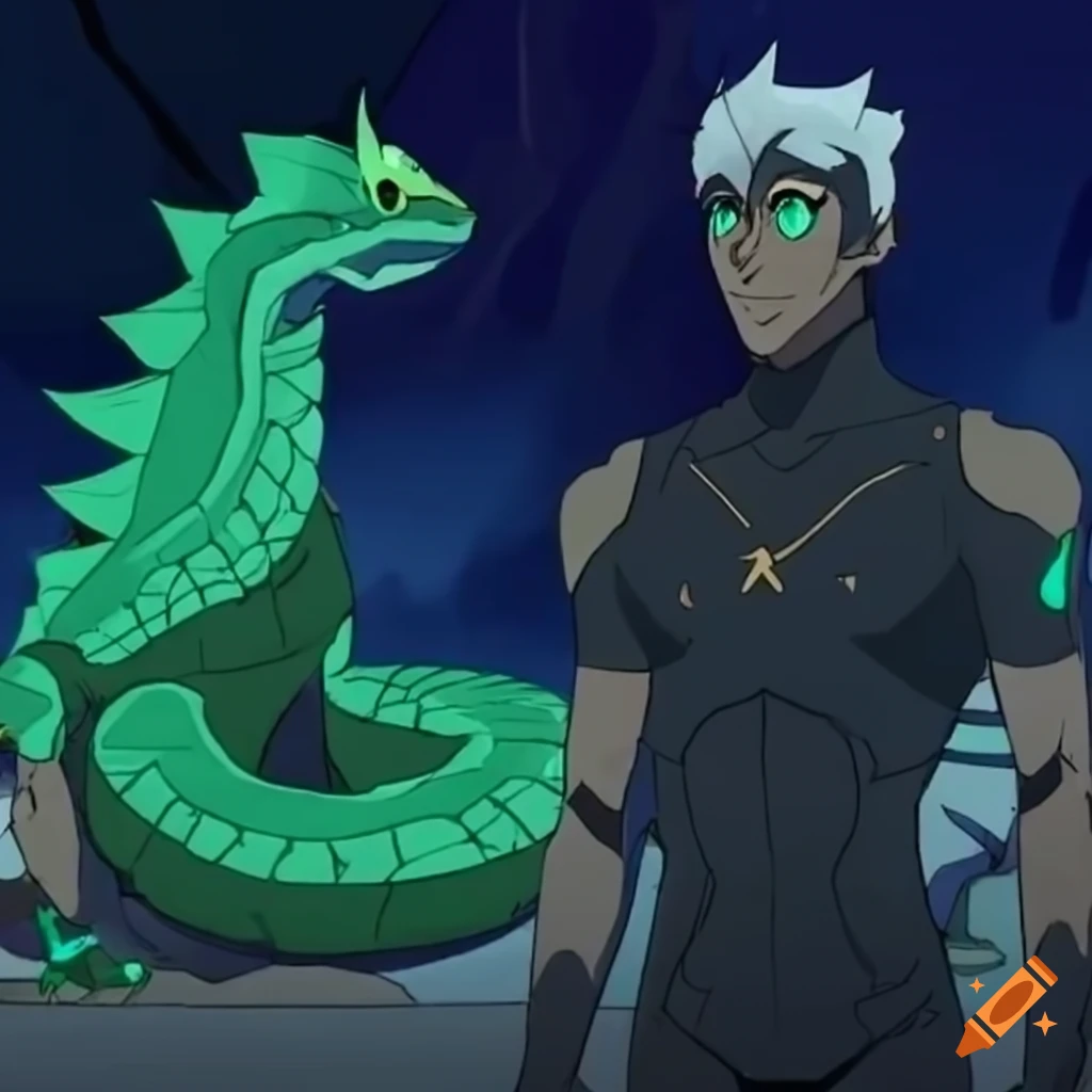 Random reptile creature designs in Voltron art style on Craiyon