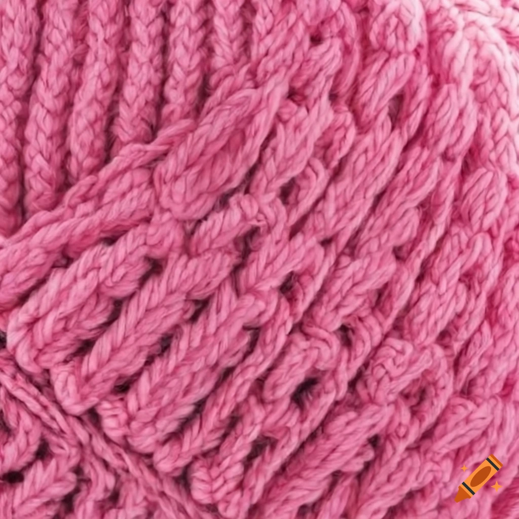 Pink beanie texture on Craiyon