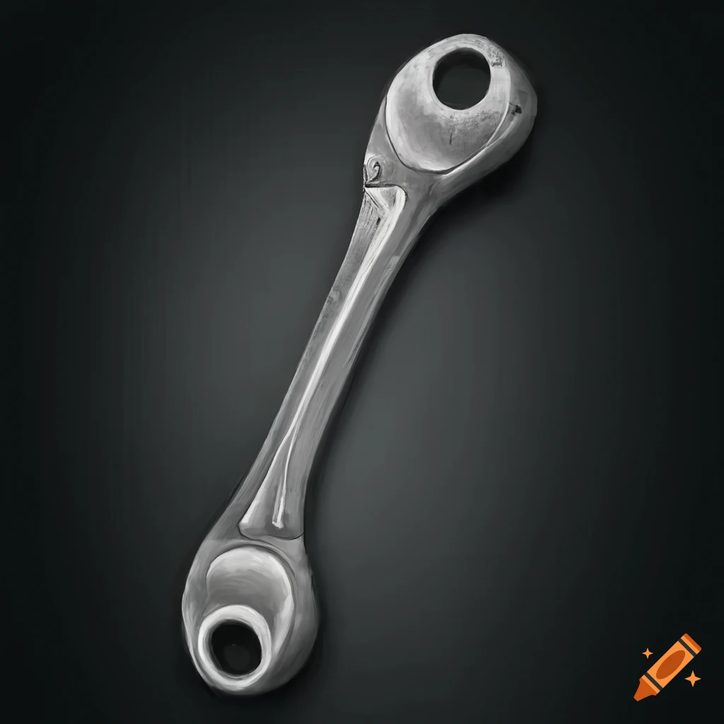 Realistic wrench in hyperrealism style on Craiyon