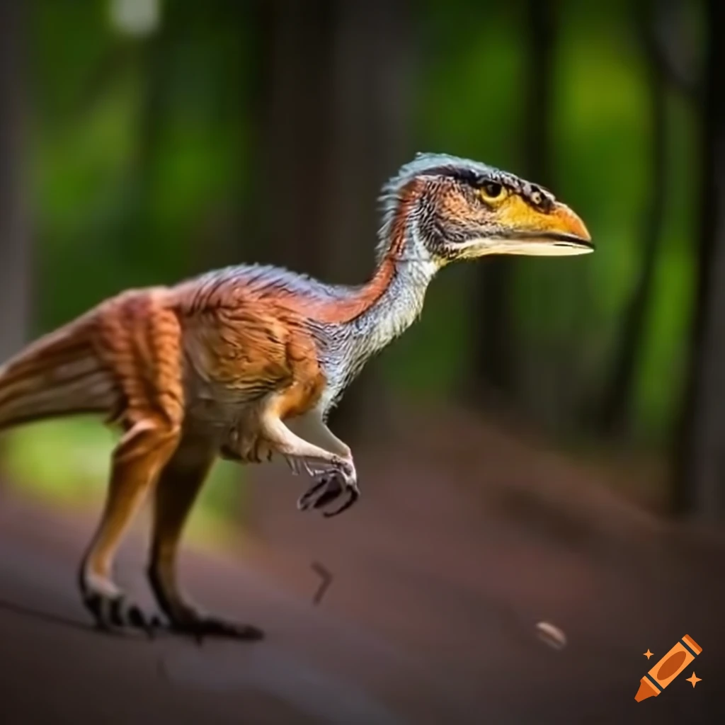 Feathered utahraptor on Craiyon