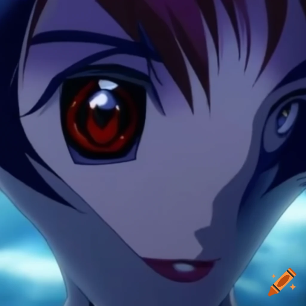 Glossy 3d dazzling eclipse with anime 2000's japanese text on Craiyon