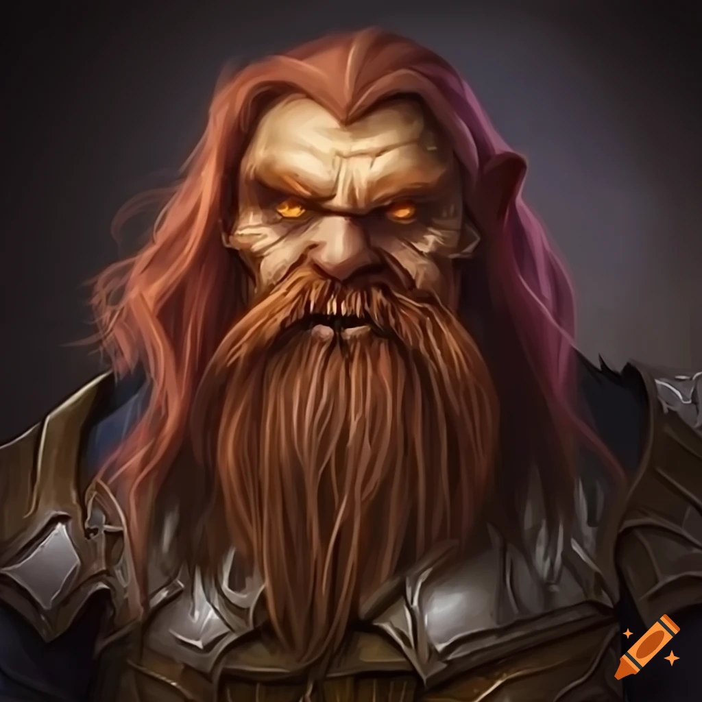 Dwarf war mage of poison on Craiyon