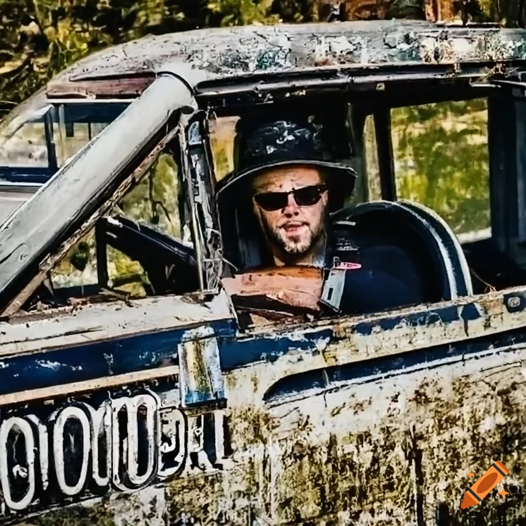 Redneck car and firearms culture magazine page with pulpy and tawdry ...