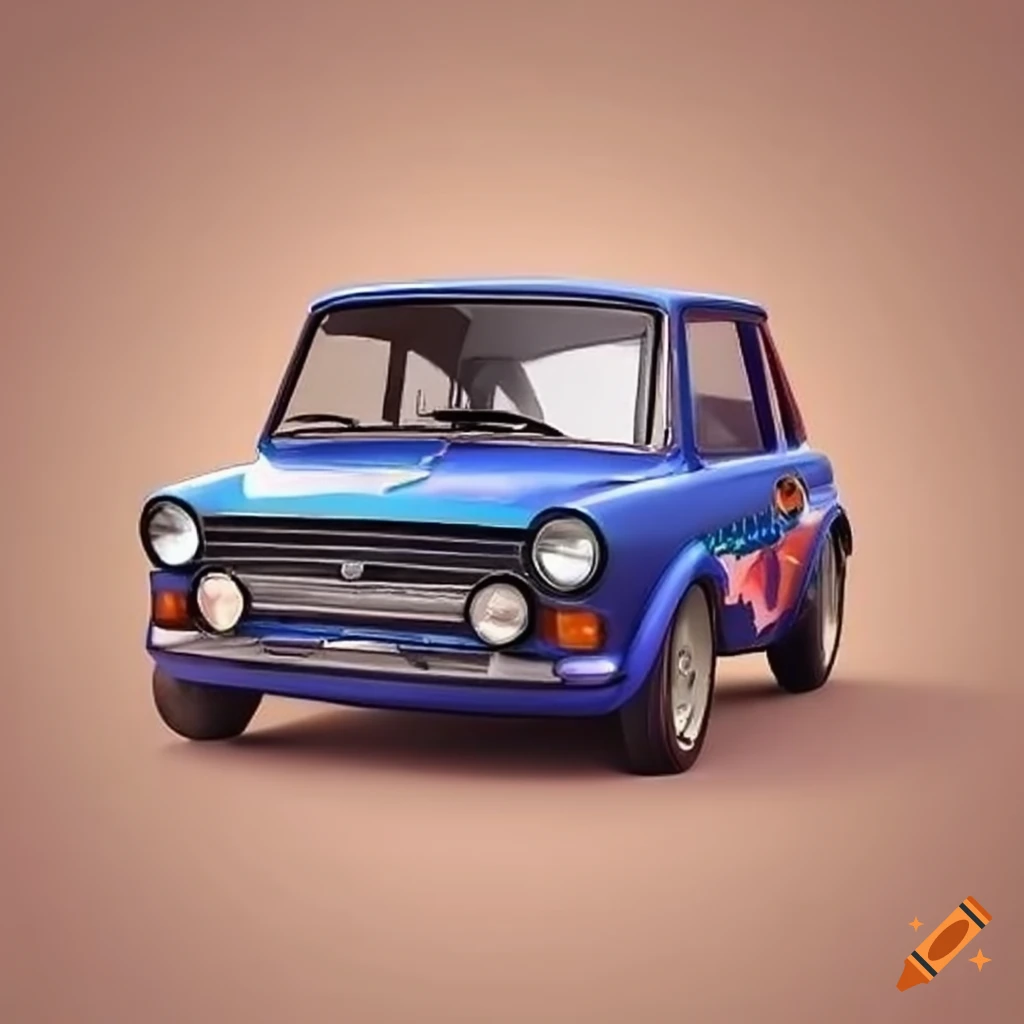 Autobianchi a112 abarth in pixar cars style on Craiyon