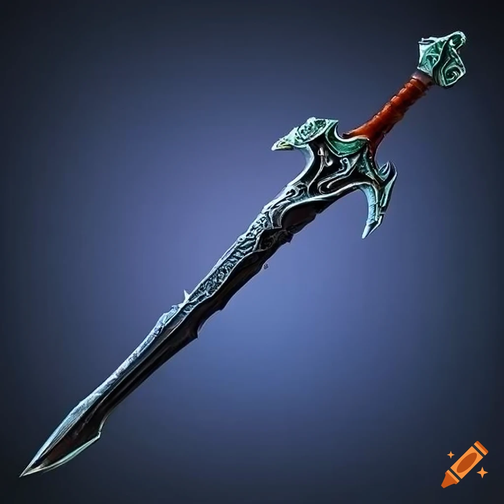 Fantasy long sword on Craiyon