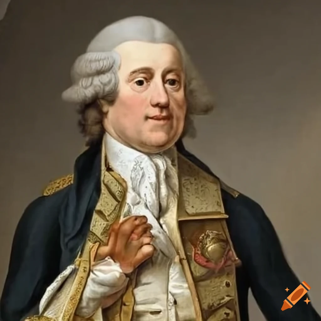 Historical reenactment of John Adams at The Hague in 1782 on Craiyon