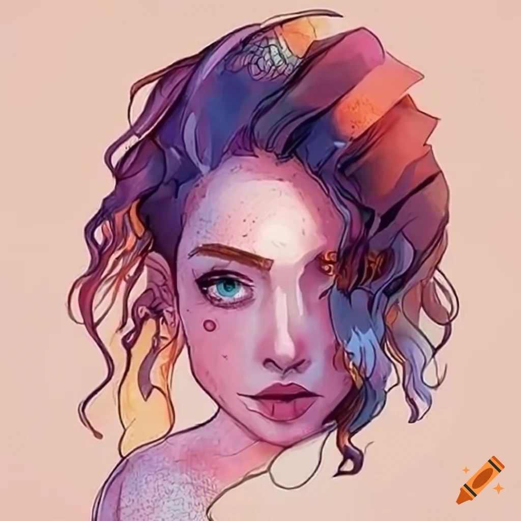 Highly detailed digital painting illustration in watercolor style on Craiyon