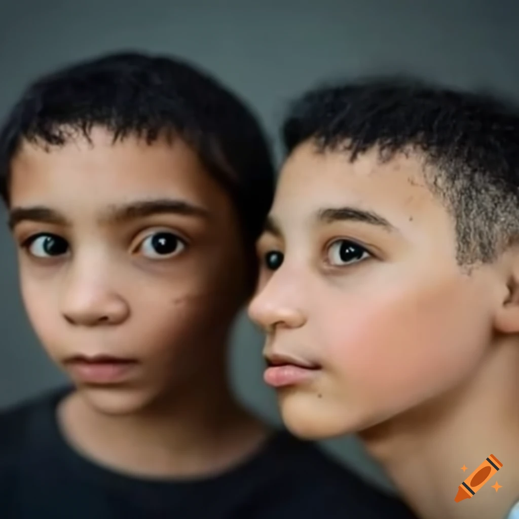 Portrait of short wavy black hair, brown-skinned humanoid alien ...