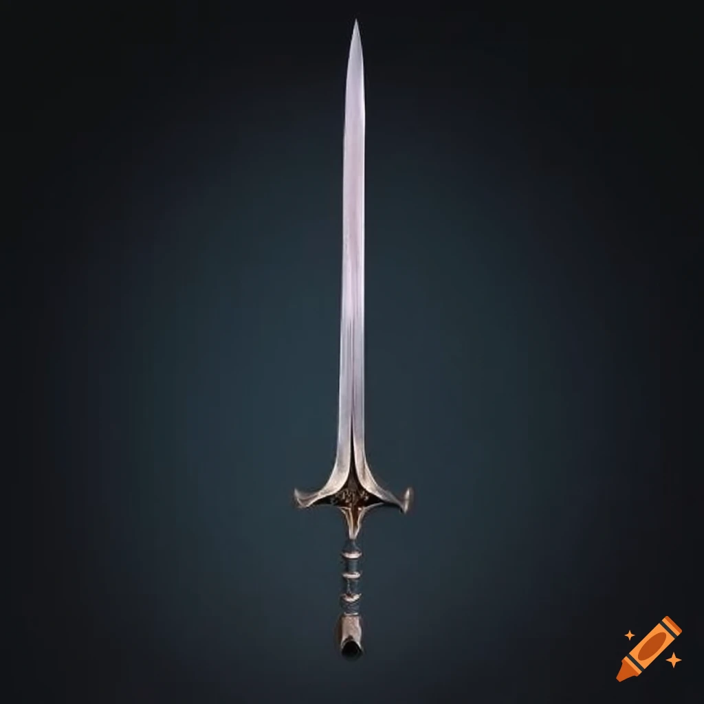 Straight fantasy sword on Craiyon