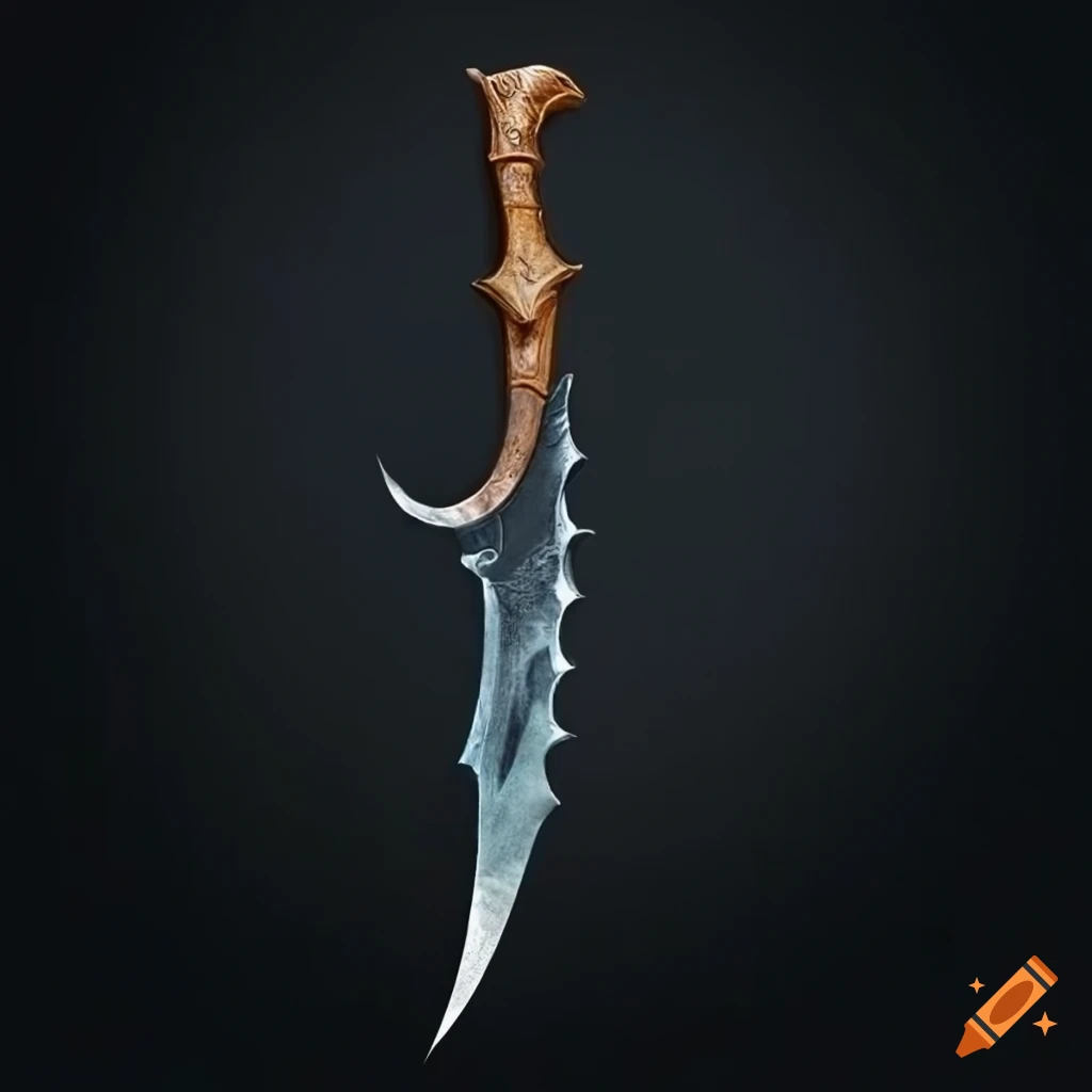 Mythic fantasy machete on Craiyon