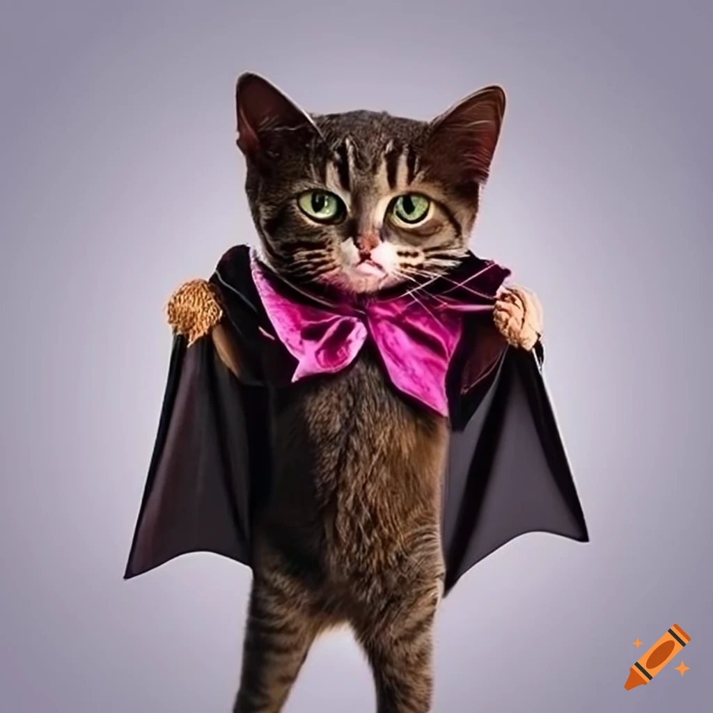 Cat costume bat on Craiyon