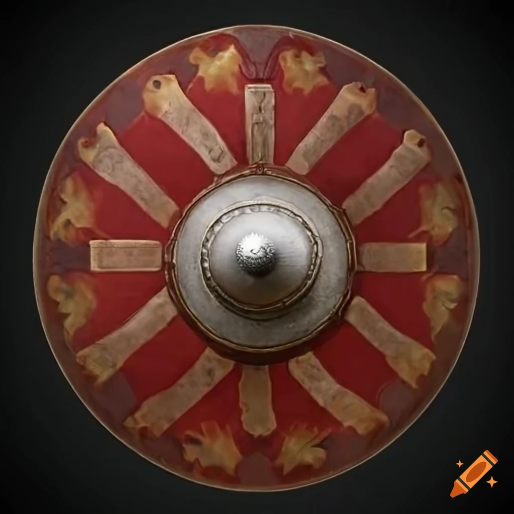 Roman shield texture on Craiyon