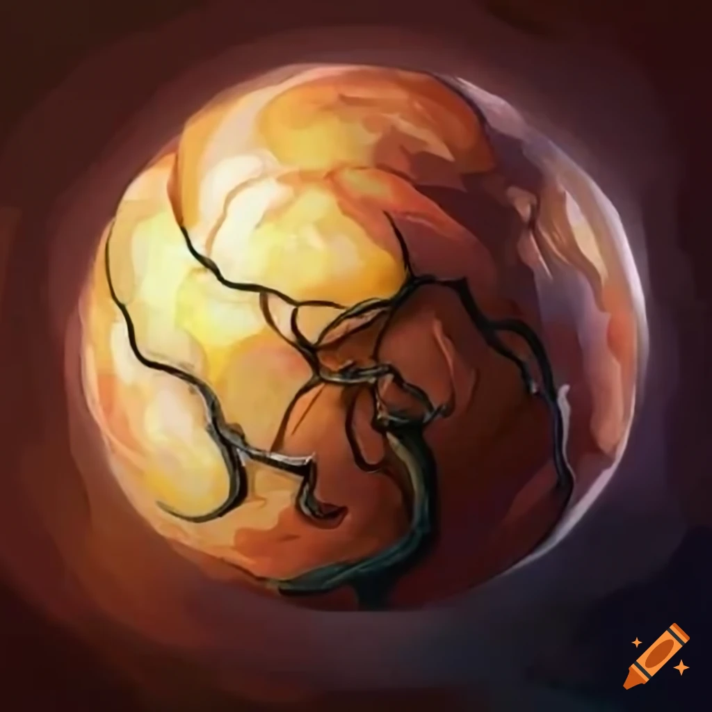 Abstract representation of elemental forces on Craiyon