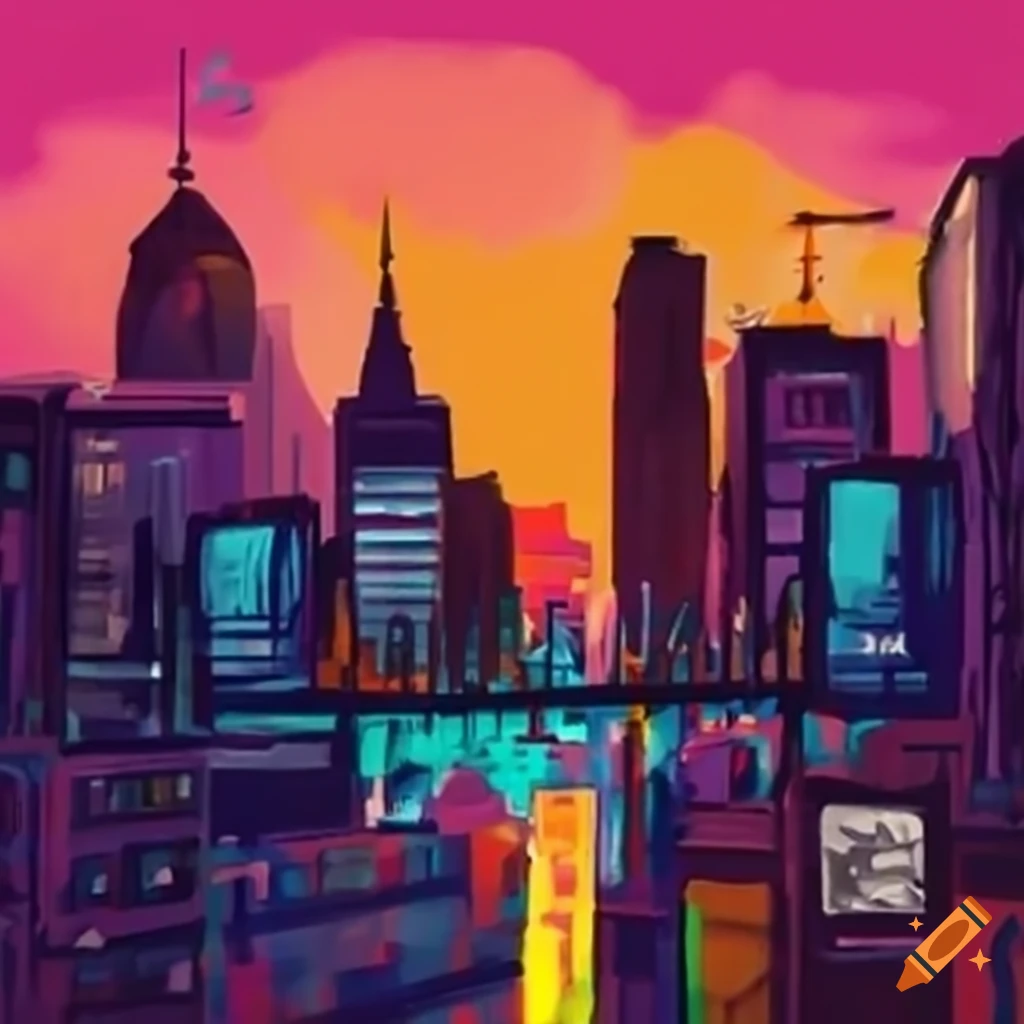 Cityscape view on Craiyon