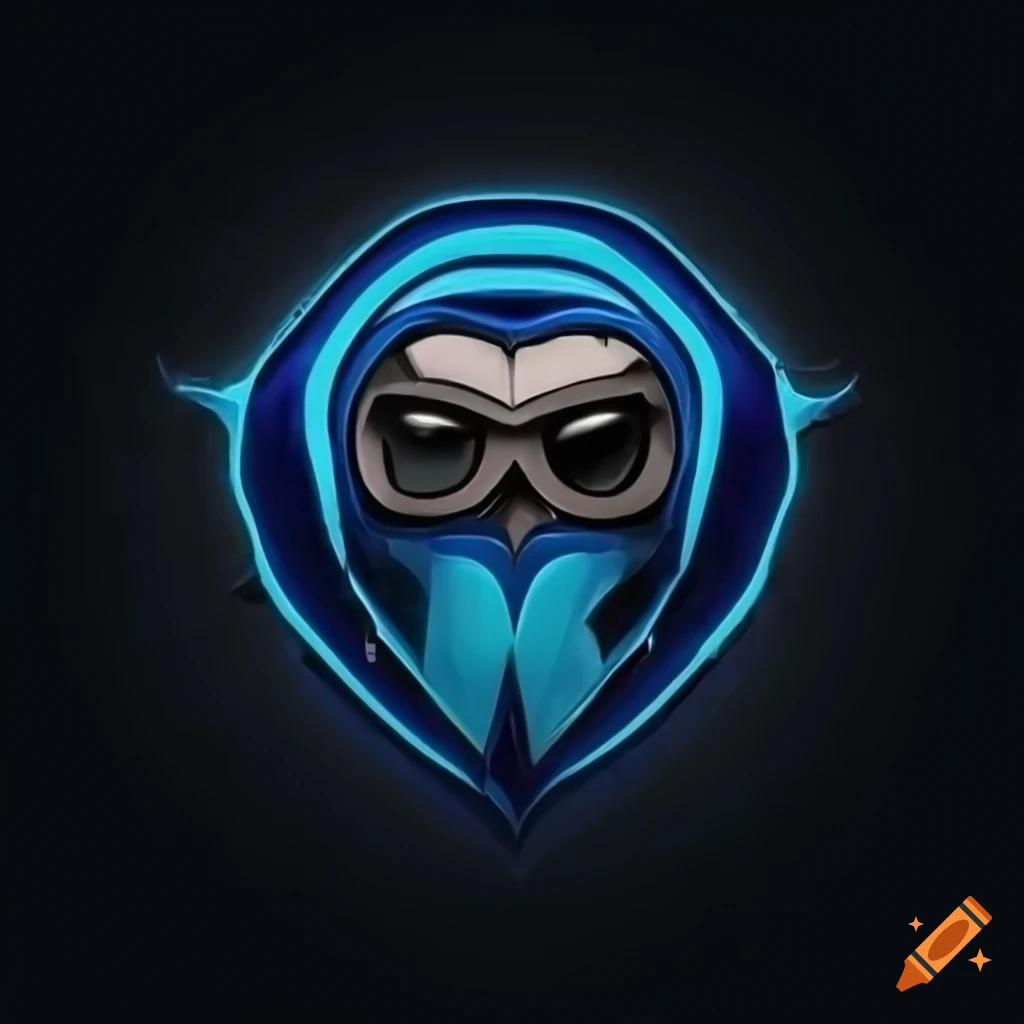 Blue logo of cs2 esport gaming team on Craiyon