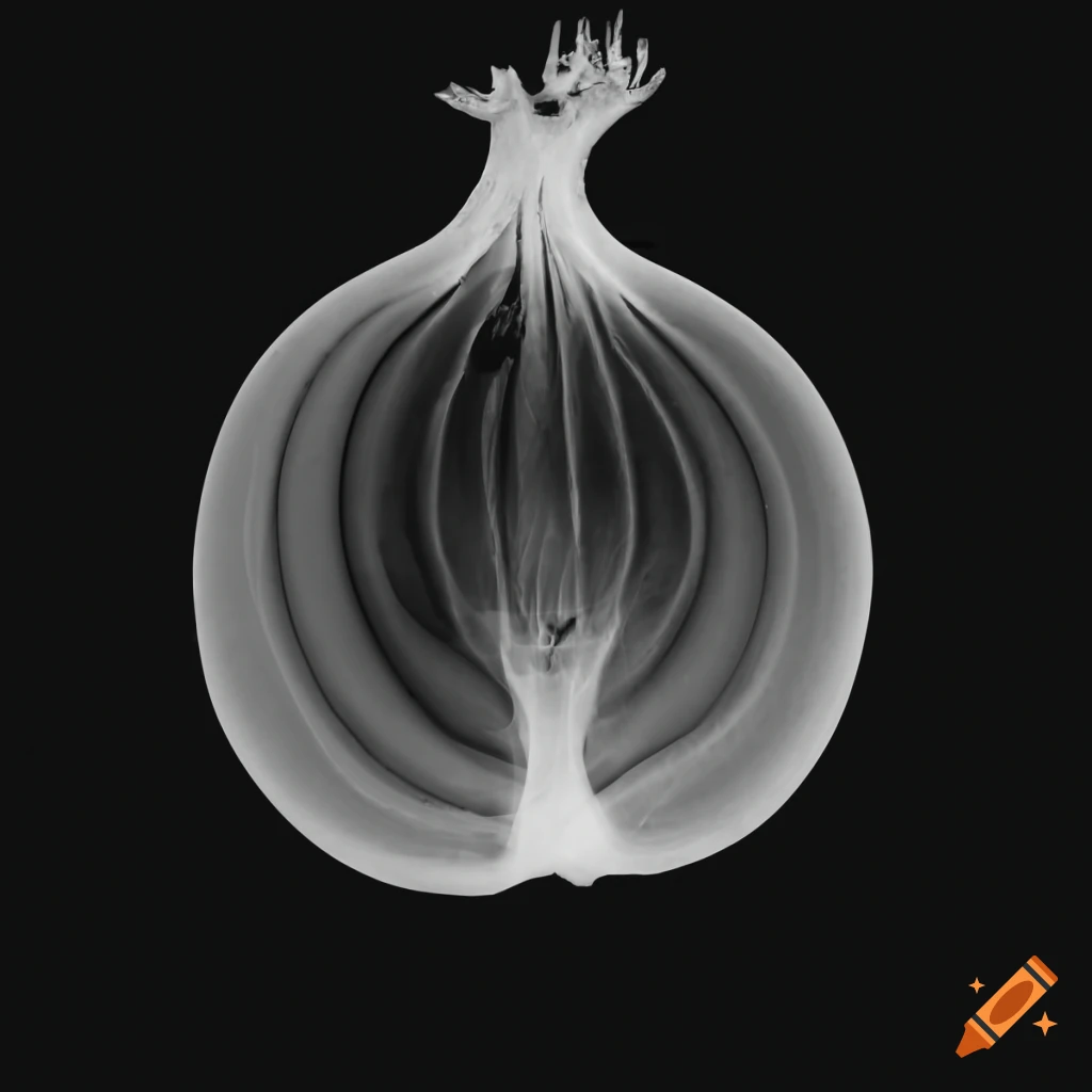 X-ray of an onion logo on Craiyon