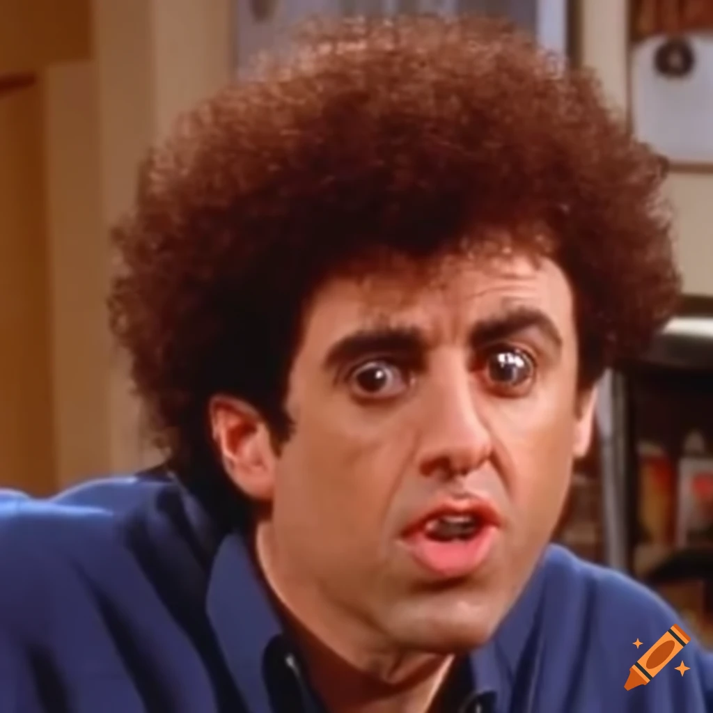 Seinfeld episode featuring kramer and an ugly couch on Craiyon