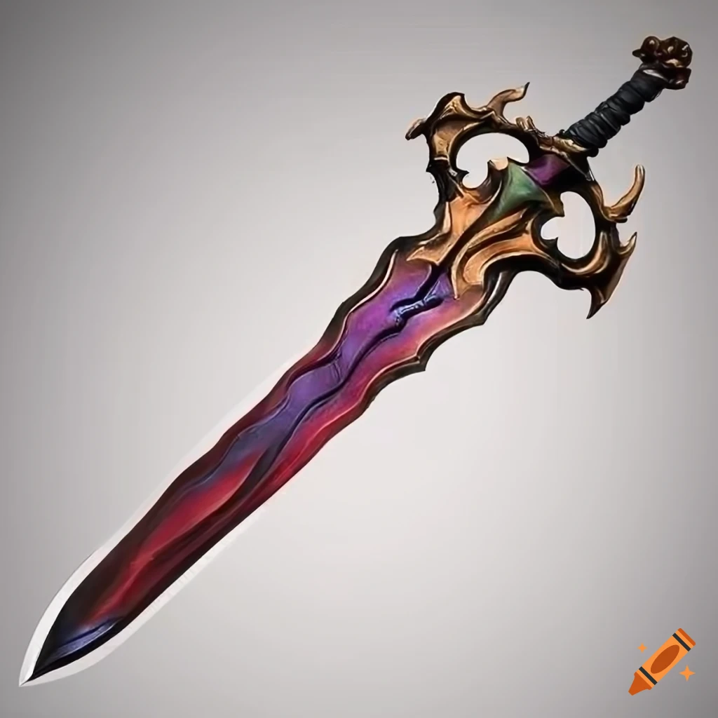 Straight fantasy sword on Craiyon