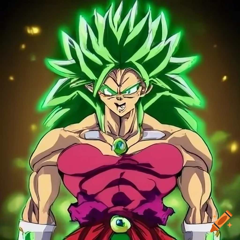 Broly depicted as a zombie on Craiyon