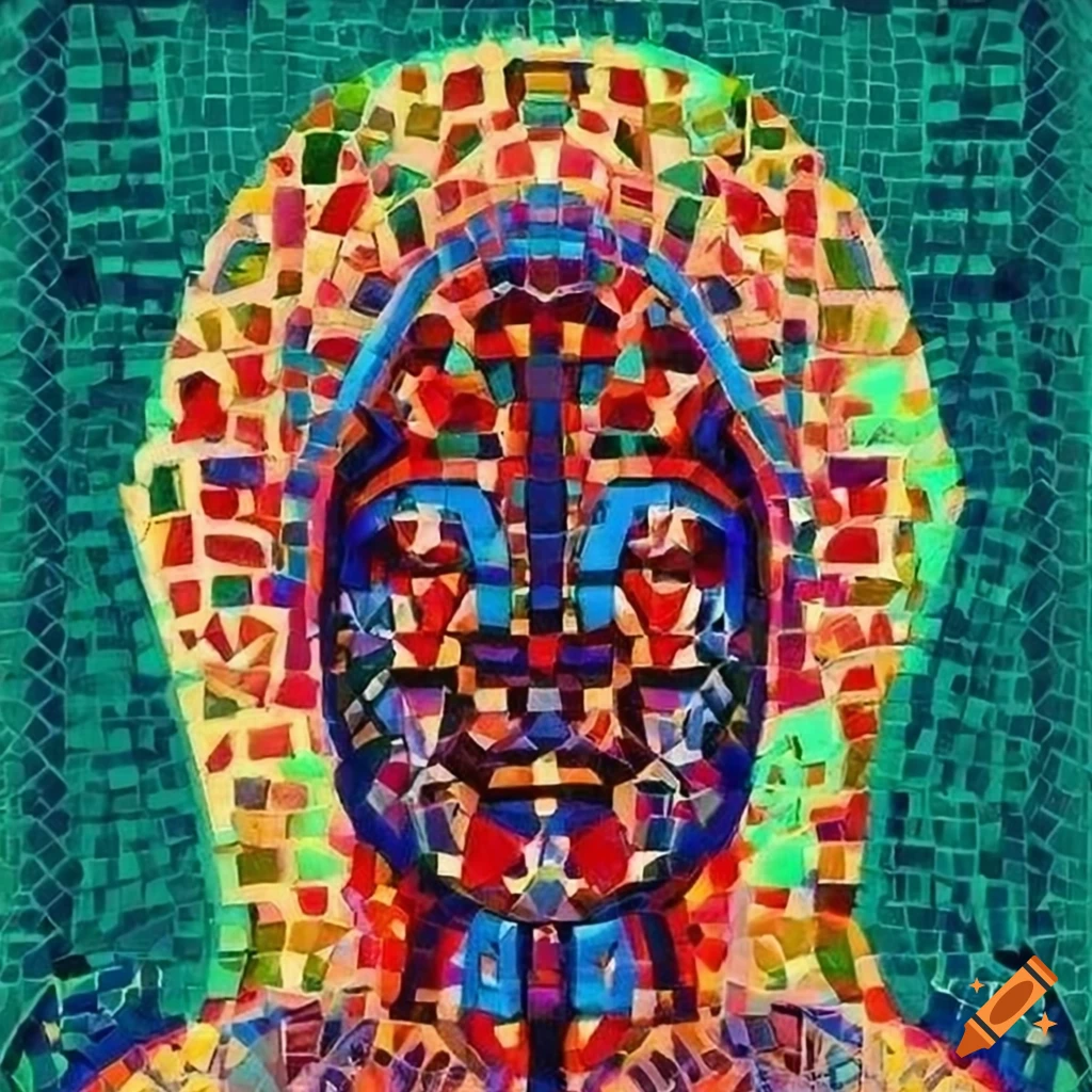 Kapwa mosaic - mosaic representing diverse individuals forming a ...