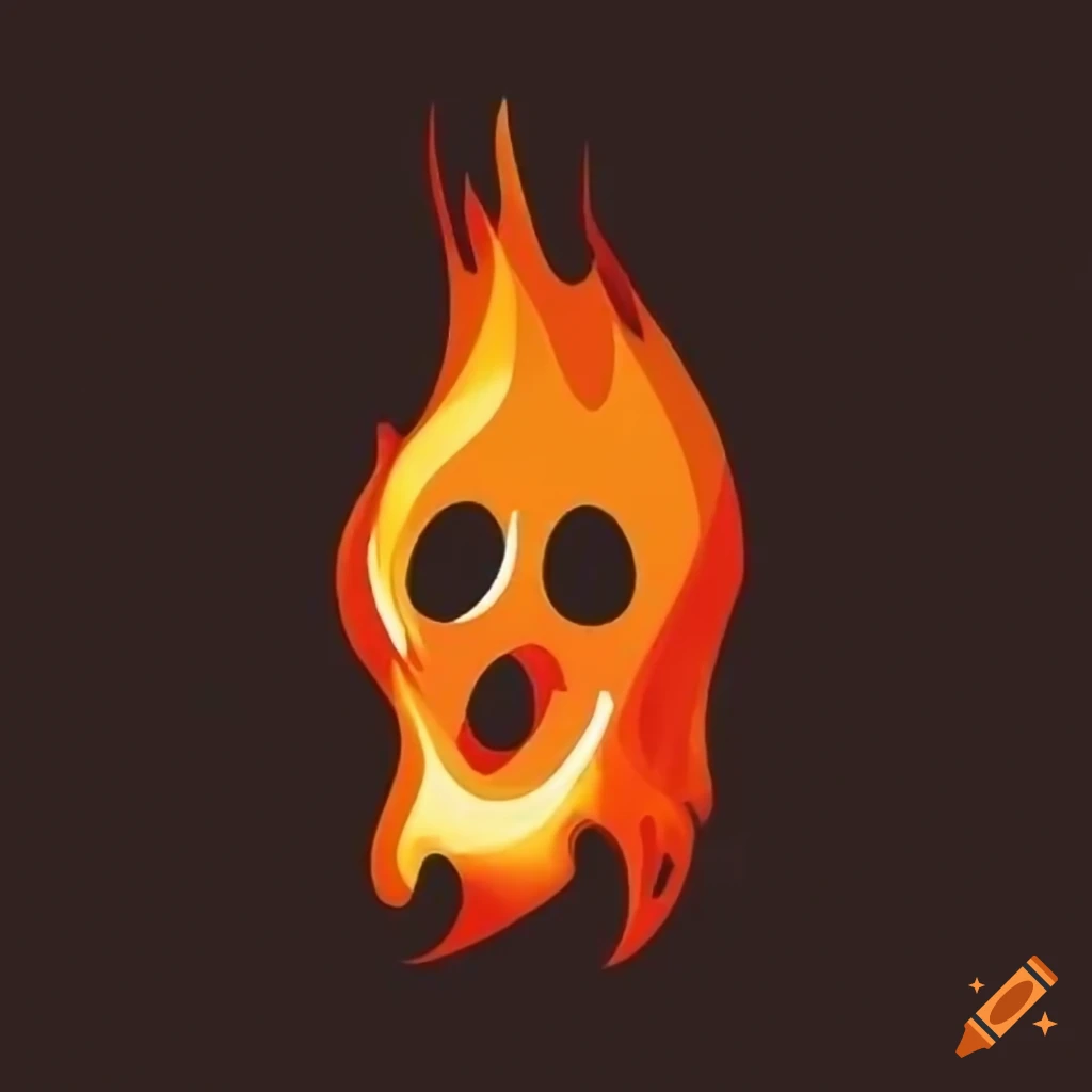 Fire ghost logo on Craiyon
